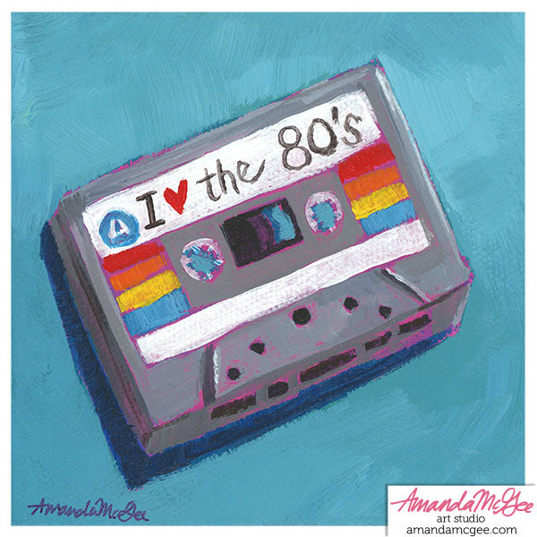 Art Print: "80s Tape" – Amanda McGee art studio