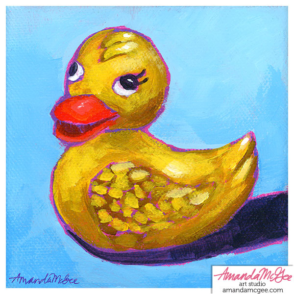 Art Print: "Rubber Ducky" – Amanda McGee art studio